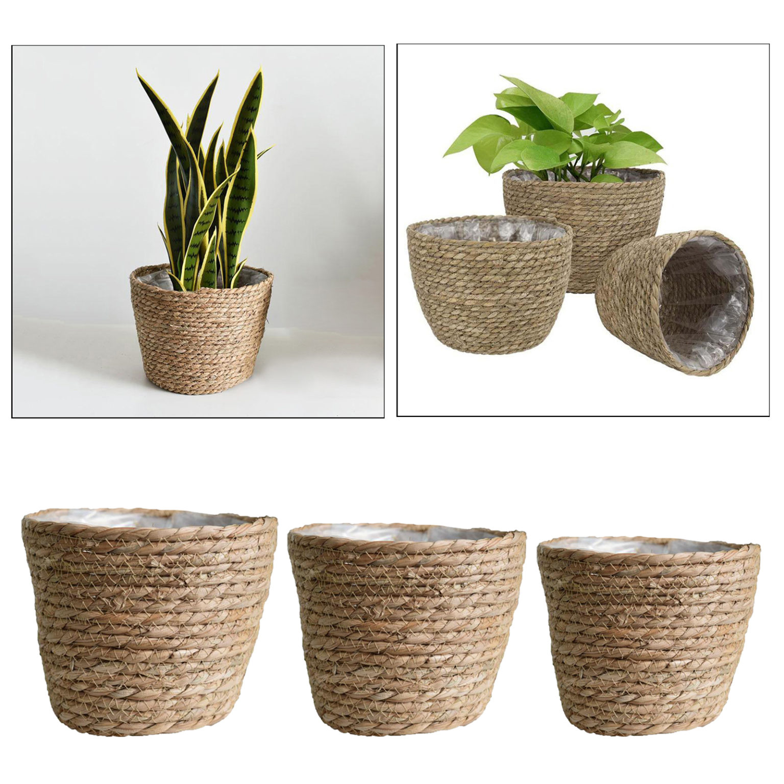Cache pot de fleurs en rotin naturel • Le palais du rotin