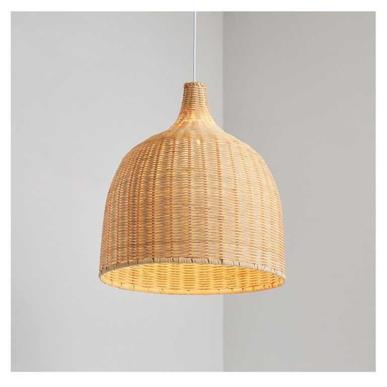 Lampe suspendue japonaise en rotin • Le palais du rotin