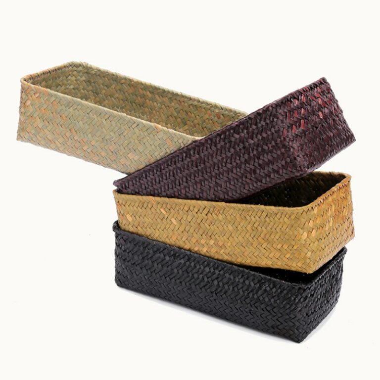 Panier de rangement pratique en rotin tissé • Le palais du rotin