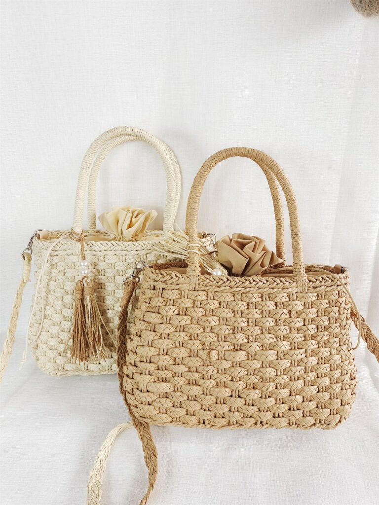 Petit sac à main en rotin tissé pour femmes • Le palais du rotin