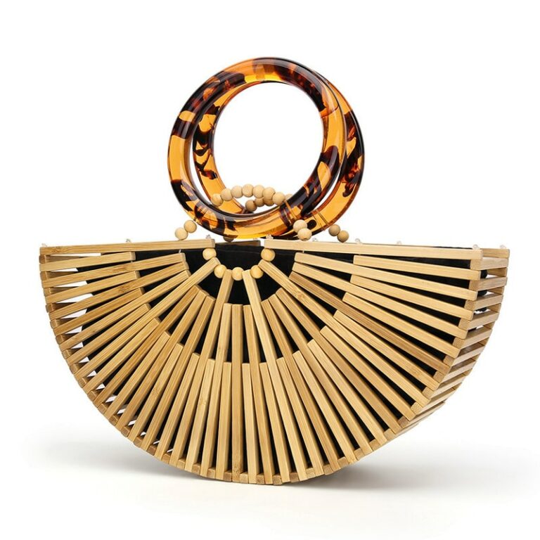 Sacs à main de luxe en bois pour femmes • Le palais du rotin