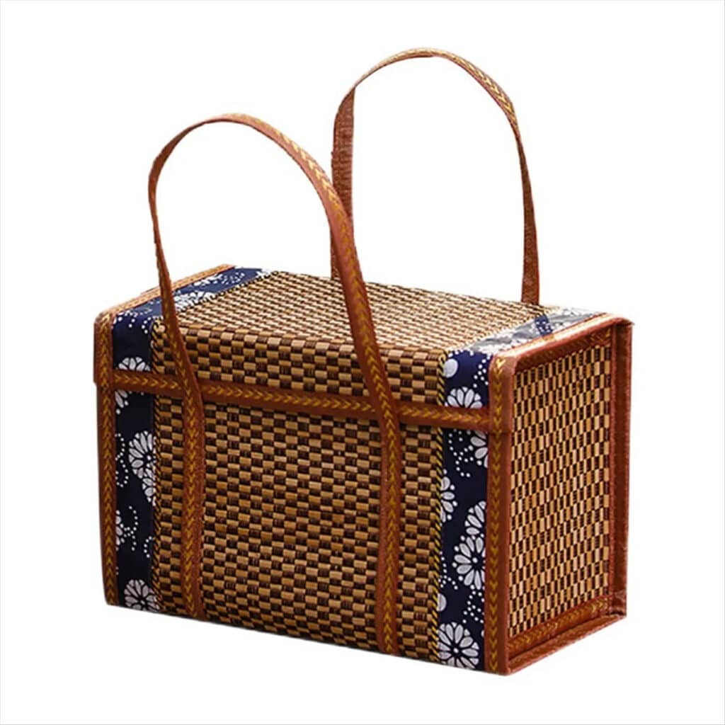 Panier Effet Rotin Design et Pliable pour Pique-Nique • Le palais du rotin