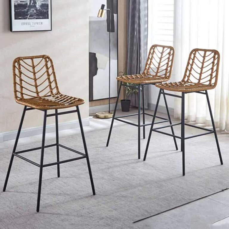 Chaise de Bar Rotin Haute et Luxueuse • Le palais du rotin